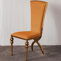 China PU Leather Luxury Dining Chair Restaurant Upholstered Chairs for sale