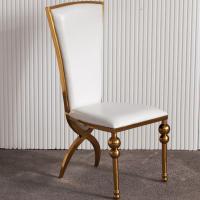 China PU Leather Luxury Dining Chair Restaurant Upholstered Chairs for sale