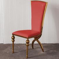 China PU Leather Luxury Dining Chair Restaurant Upholstered Chairs for sale