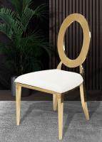 China Table Side Luxury Dining Chair Without Armrest For Villa for sale