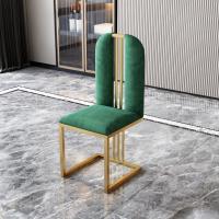 China Hotel Luxury Dining Chair In Gold / Silver / Customized Finish for sale