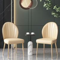 China Modern Stainless Steel Velvet/PU Restaurant Dining Table And Chairs for sale