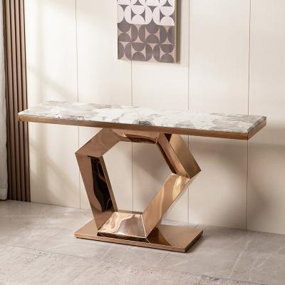 China Modern Marble Top Entrance Console Table Length 1.2m/1.5m for sale