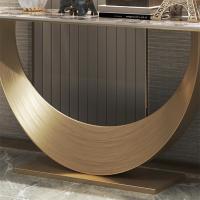 China Customized Luxury Entrance Console Table Gold 120cm/150cm Length for sale