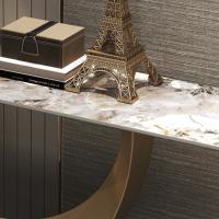 China Customized Luxury Entrance Console Table Gold 120cm/150cm Length for sale