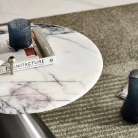 China Stainless Steel Marble Top Sofa Side Table Telephone Table for sale