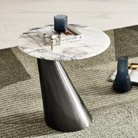 China Stainless Steel Marble Top Sofa Side Table Telephone Table for sale