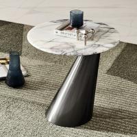 China Stainless Steel Marble Top Sofa Side Table Telephone Table for sale
