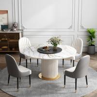 China Marble Table Top Restaurant Round Dining Room Tables Height 78cm for sale