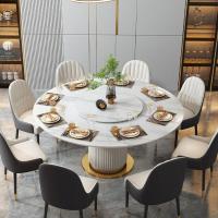 China Marble Table Top Restaurant Round Dining Room Tables Height 78cm for sale