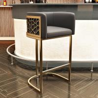 China High Rebound Sponge Stainless Steel Bar Stool With Arms for sale