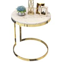 China Stainless Steel Round Sofa Side Table Telephone Table Smooth Surface for sale