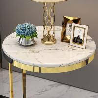 China Stainless Steel Round Sofa Side Table Telephone Table Smooth Surface for sale
