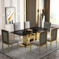 China Modern Style 0.9m Width Glass Dining Table For Customer Satisfaction for sale