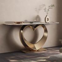 China Polished Marble & Stainless Steel Console Tables - Entryway Elegance for sale