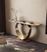 China Polished Marble & Stainless Steel Console Tables - Entryway Elegance for sale