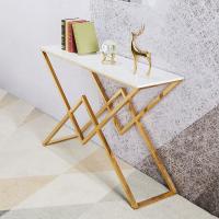 China Contemporary Marble & Stainless Steel Console Tables - Wholesale for sale