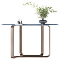 China Polished Stainless Steel & Marble Console Tables - Affordable Luxury for sale