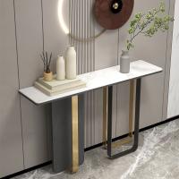 China Marble Console Tables With Polished Stainless Steel - Wholesale Deals for sale