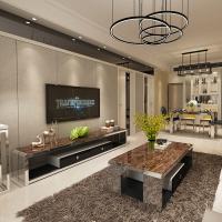 China Modern Stainless Steel Marble Hotel Banquet Hall Square Coffee Table for sale