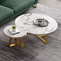 China Stainless Steel Circular Tea Table Suitable For Medium-Sized Rooms for sale