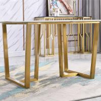 China Hotel Dining Table With Turntable Stainless Steel Legs 1.6M Length for sale