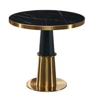 China Modern Style Stainless Steels Round Marble Hotel Negotiation Table for sale