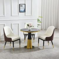 China Modern Style Stainless Steels Round Marble Hotel Negotiation Table for sale