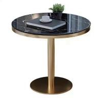 China Round Marble Negotiation Table Ideal For Hotels And Coffee Shops for sale