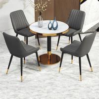 China Modern Round Marble Negotiating Table For Hotels Dessert Shops for sale