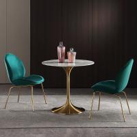 China Round Modern Negotiation Table With Easy Stainless Steel Assembly for sale