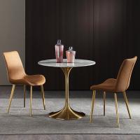 China Round Modern Negotiation Table With Easy Stainless Steel Assembly for sale