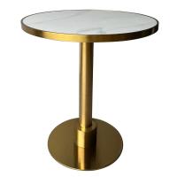 China Marble Negotiating Table With Stainless Steel Construction For Hotels for sale