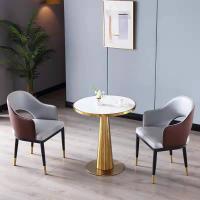 China Modern Round Marble Negotiating Table For Hotels And Coffee Stores for sale
