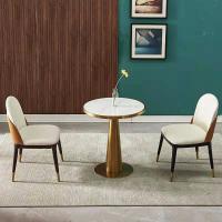 China Modern Round Marble Negotiating Table For Hotels And Coffee Stores for sale