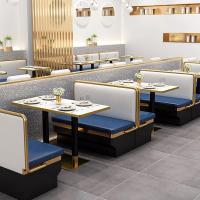 China Square Marble Top Stainless Steel Negotiating Table for Hotels for sale