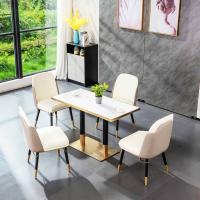 China Square Marble Top Stainless Steel Negotiating Table for Hotels for sale
