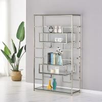 China Customizable Stainless Steel Book Case Modern Design Study Bookshelf for sale
