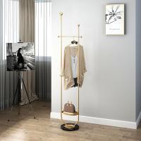 China Modern Minimalist Movable Storage Floor Hanger Rack With Wheels for sale