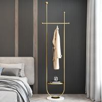 China Modern Minimalist Movable Storage Floor Hanger Rack With Wheels for sale