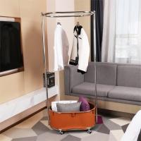 China Hotel Floor Hanger For Clothes With Wheels And Convenient Assembly Required for sale