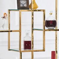 China Study Stainless Steel Bookshelf Customisable Floor Standing Bookcase for sale