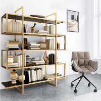 China Modern Minimalist Stainless Steel Bookshelf Customisable Floor To Ceiling for sale