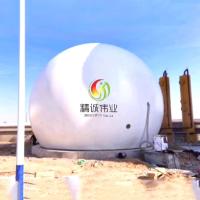 China Anti Corrosion PES/PVC/PDFE Methane Gas Tank For Storage In Round Shape for sale
