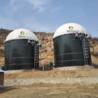 China Double Membrane Biogas Holder With Anti Corrossion Special PES PVC PDFE Material for sale