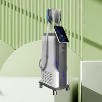 China Vertical Body Slimming Muscle Stimulator Toning Machine With Two Handles for sale