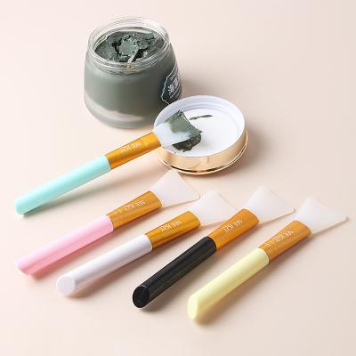 China Mini Soft Silicone Facial Makeup Brush Kit With ABS Handle for sale