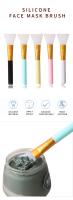 China Mini Soft Silicone Facial Makeup Brush Kit With ABS Handle for sale