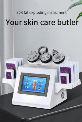 China 6 In 1 80K Ultrasonic Cavitation Machine For Fat Burner Home Use for sale