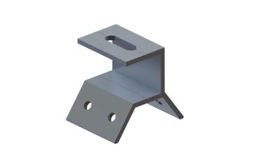 China Trapezoid Aluminum Solar Panel Metal Roof Clamps - 88 M/S Wind Load, 1.5 KN/M² Snow Capacity Frameless Racking System for sale